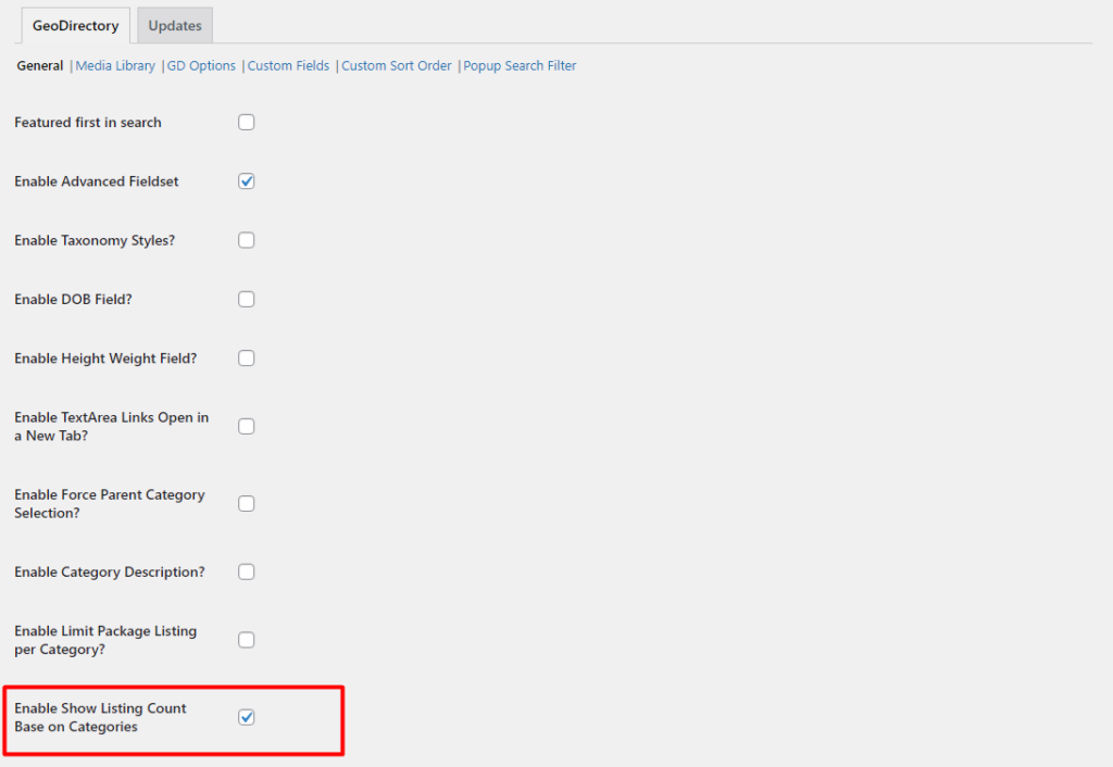 GeoDirectory Options - wpapps.press