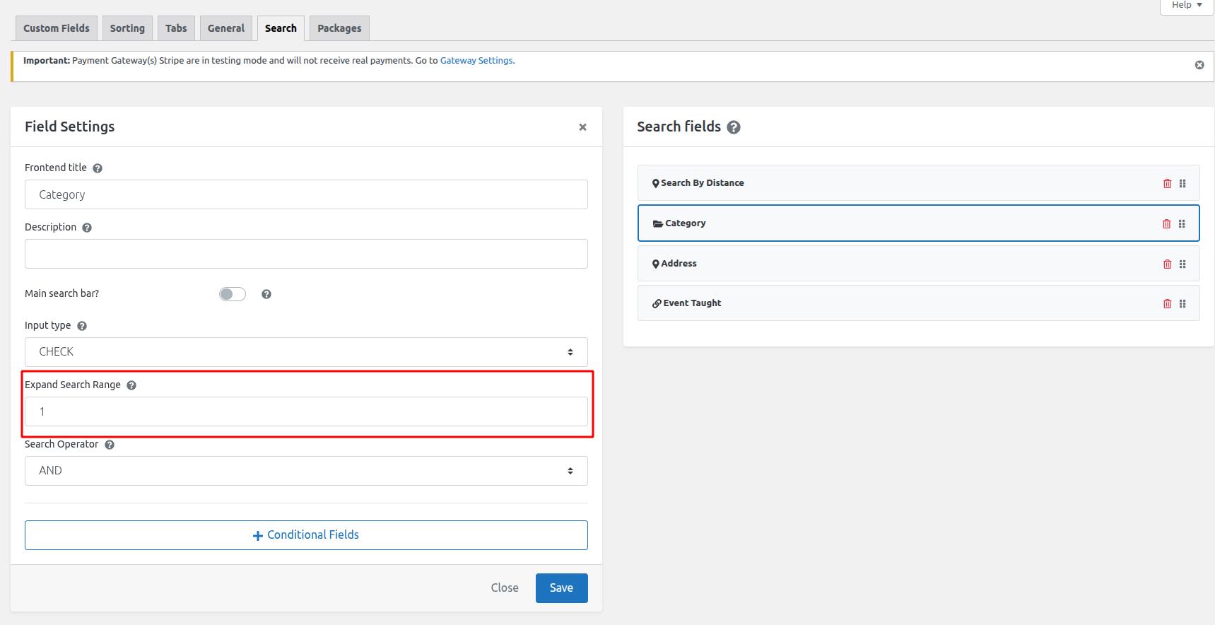 Enable and Configure Popup Search Filters - wpapps.press
